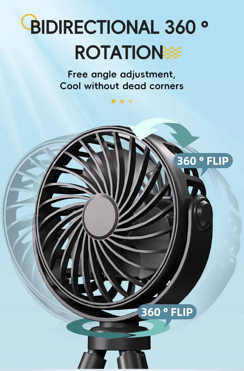 Portable Mini Usb Handheld Ceiling Fan Desktop Fan Summer With ...