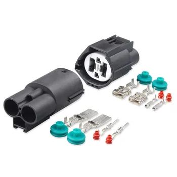 4ピン自動車コネクタ7282-8497-90および7283-8497-90黒色ハウジング防水コネクタ用プラグ端子 - Buy High ...