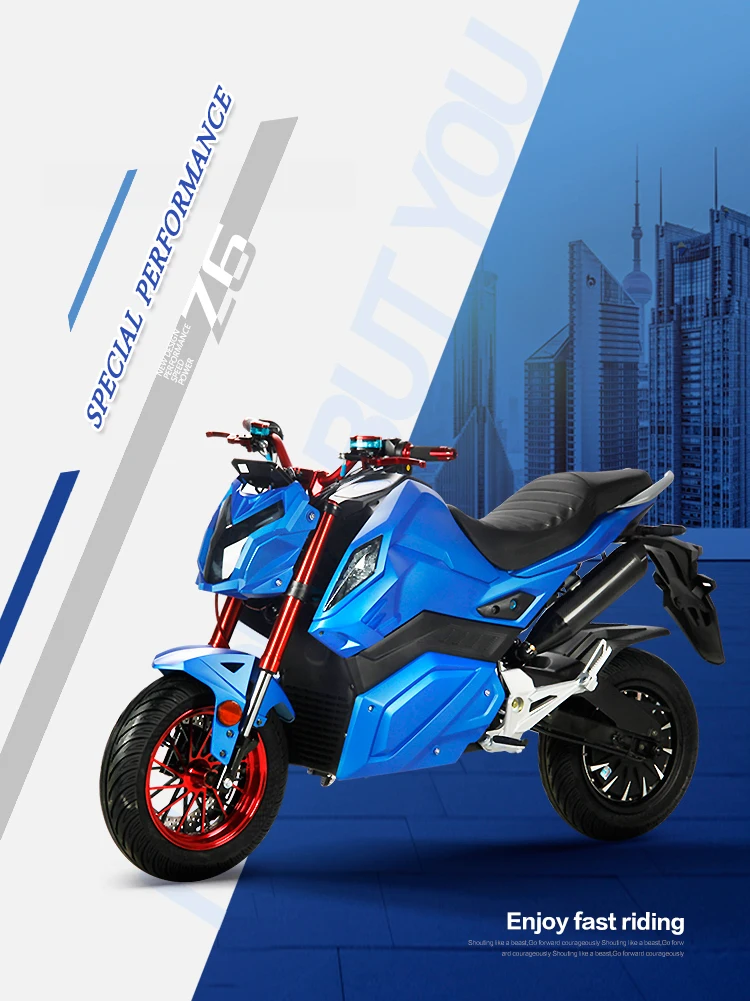Adult Motorbikes 8000W Powerful Electric Motorcycles Cafe Moped ...