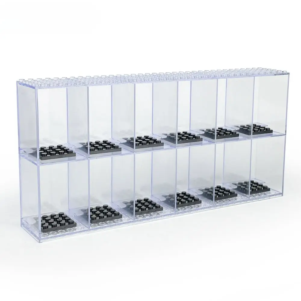 Minifigure Display Case Clear Brick Display Box for Mini Figure Lego ...