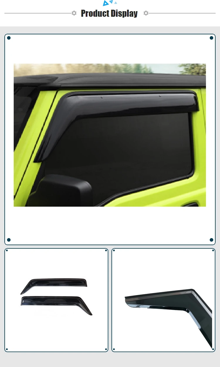 Car Weathershield Window Visors for Suzuki Jimny 2019