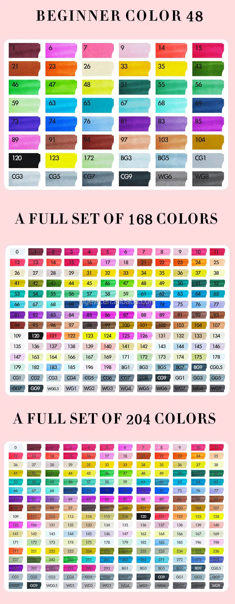 Yeko Dual Tip Marker Alcohol Permanent Art Marker Pens Marcadores ...