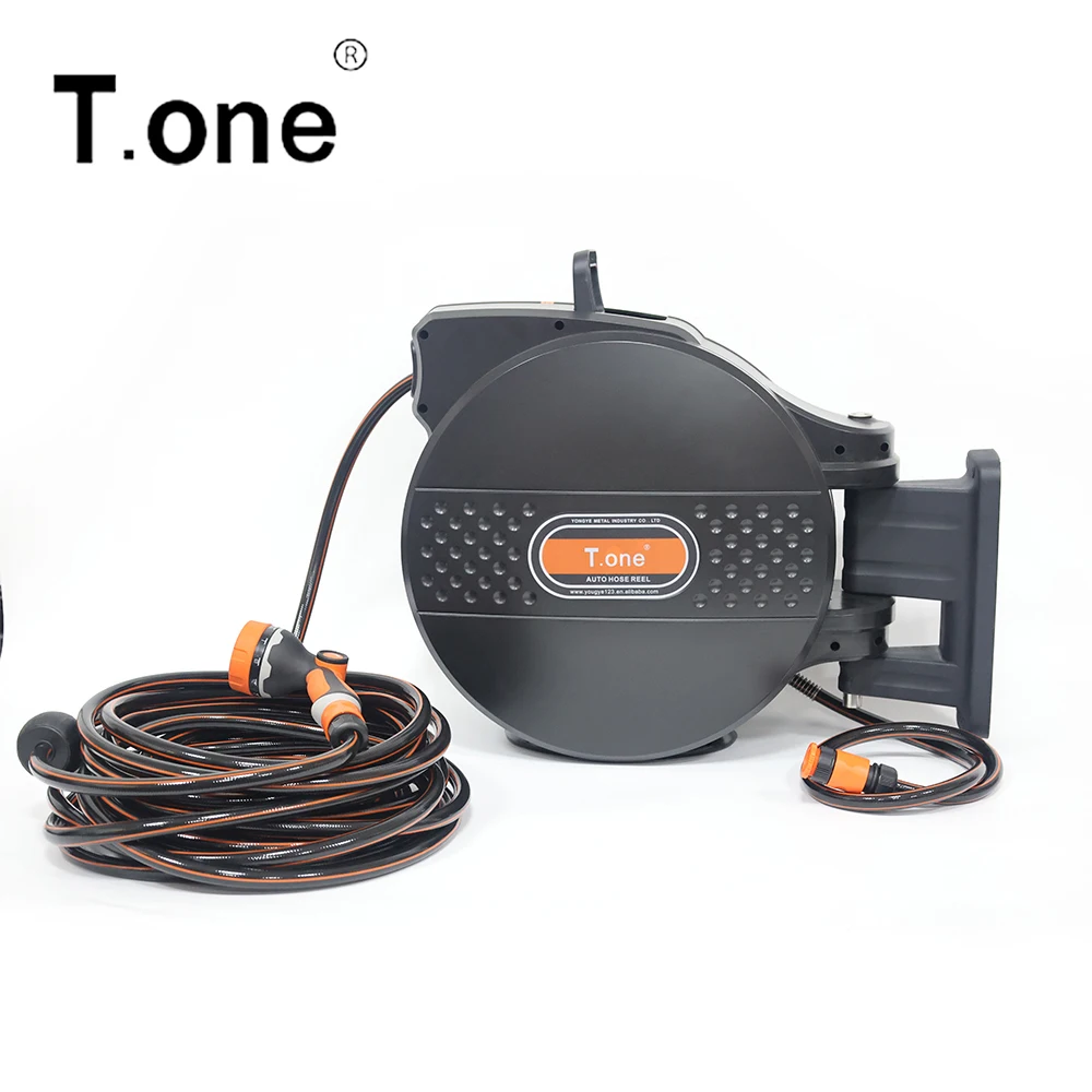 Garden Hose Reel Flexible Adjustable Mountable Durable Automatic for ...
