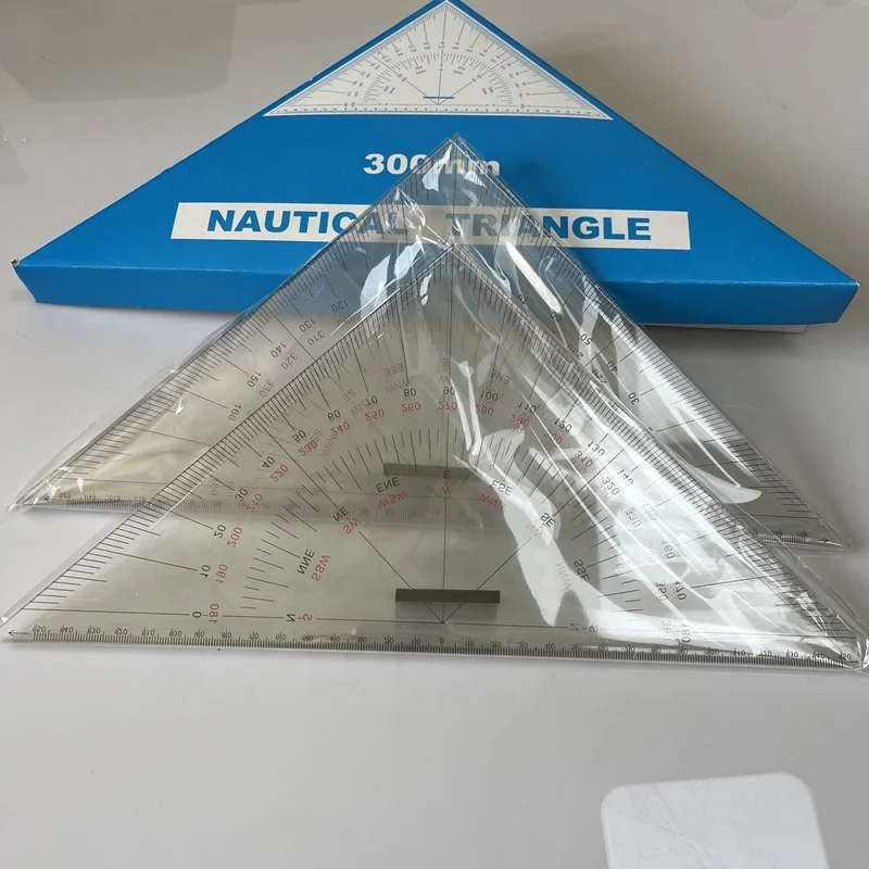 Impa 371008 Marine Square Plastic Nautical Triangular Rule 2pcs/set Of ...