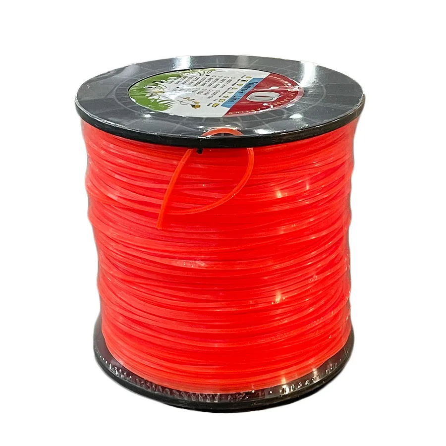 Heavy Duty Nylon Square Trimmer Strimmer Line 2.4mm X 100m Brushcutter Orange Red Color| Alibaba.com
