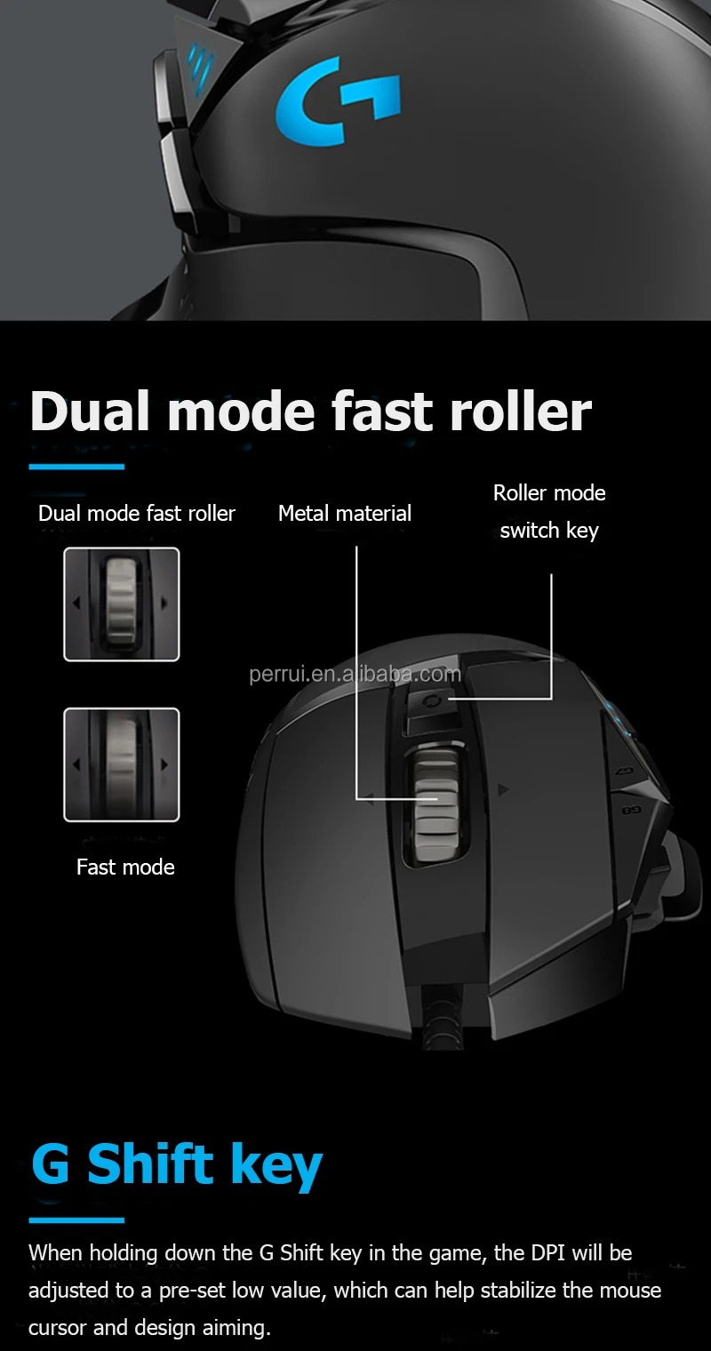 Logitech G502 Hero 25000DPI Wired Gaming Logitech Mouse Waterproof 1 ...