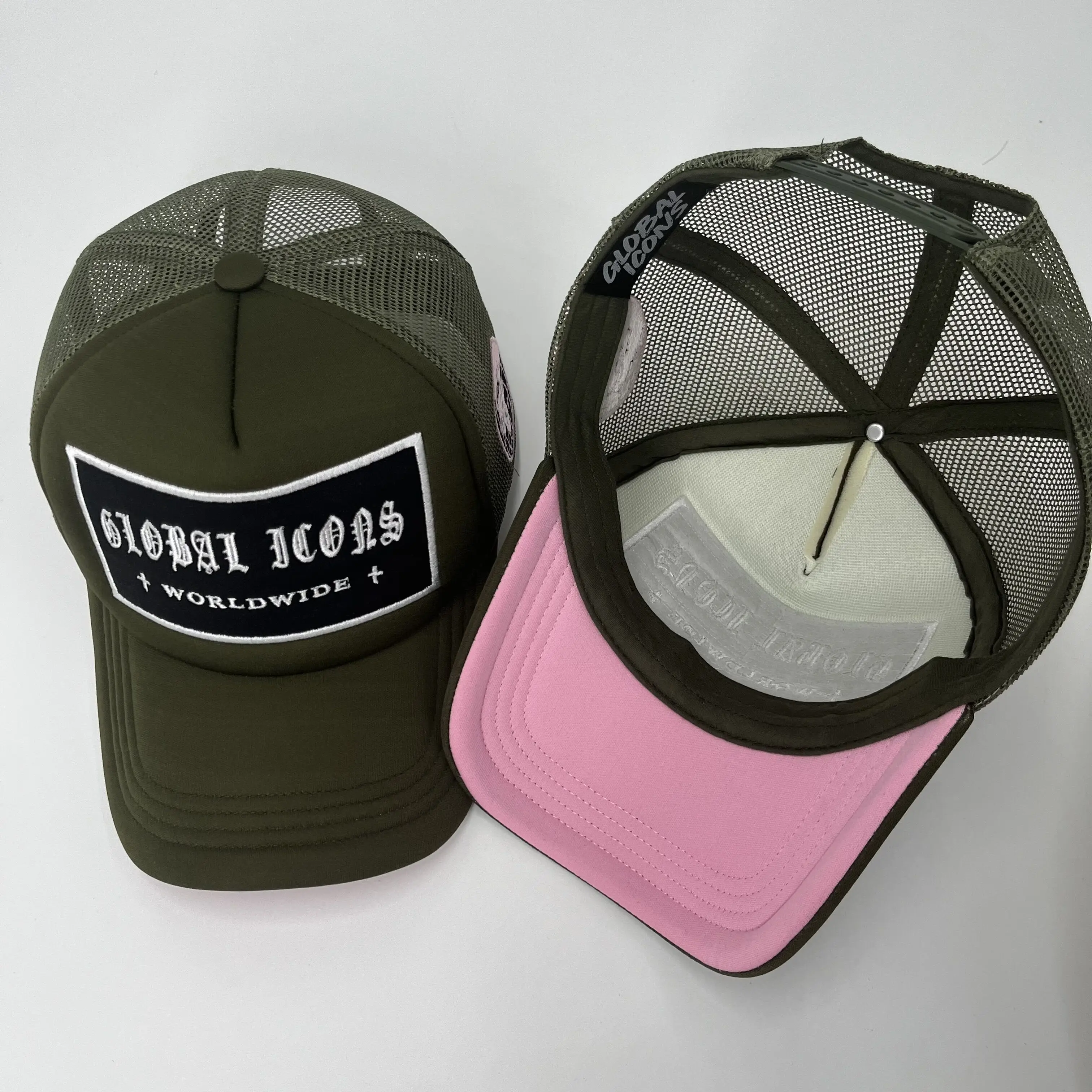 Custom High Quality 5 Panel Embroidery Patch Logo Hat