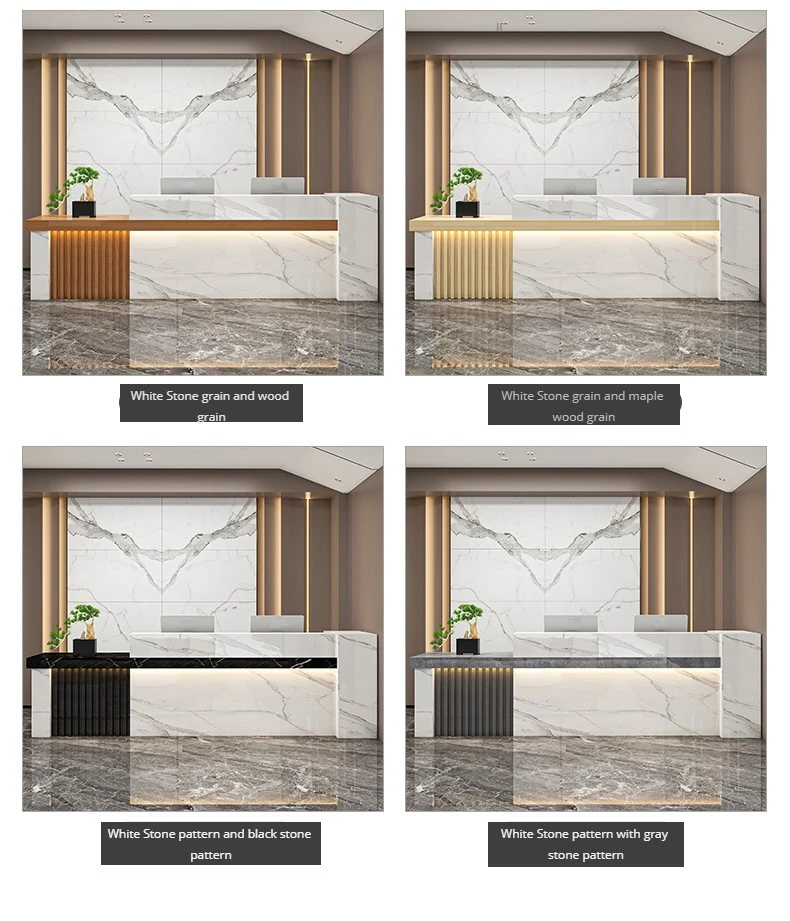 Modern Luxury Office Reception Table Design Hotel Furniture Set Office ...