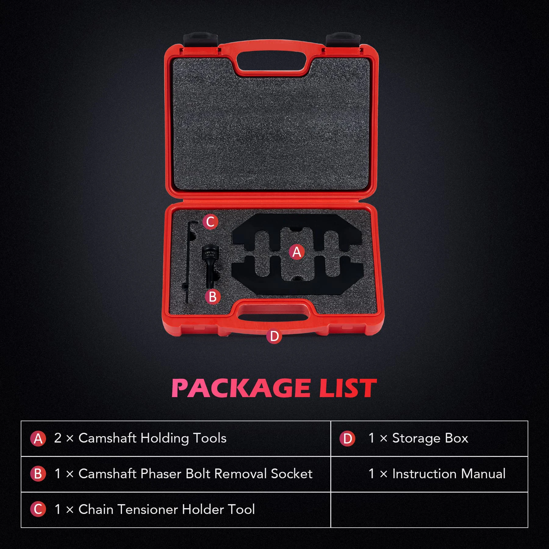 Vehicle Tools Camshaft Holding Tool Kit and Engine Timing Alignment ...