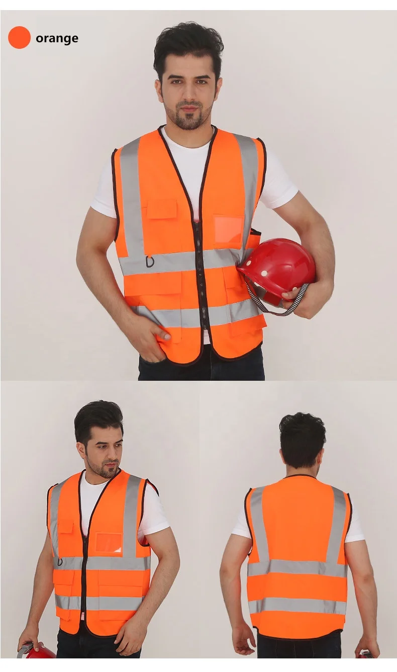 Factory Custom Security Jacket Construction High Visibility Work ...