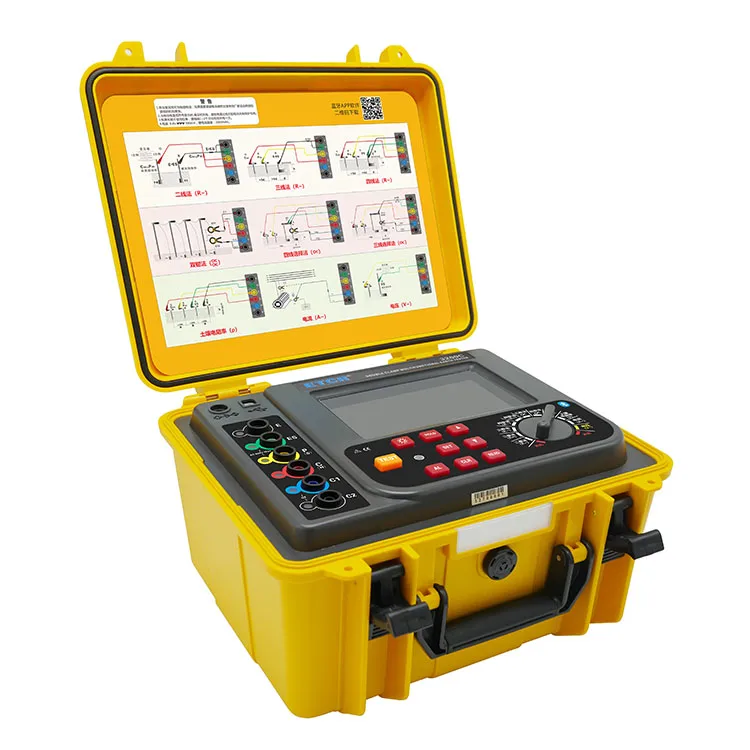 ETCR3200C New Design Resistance Tester Waterproof Double Clamp Ground ...