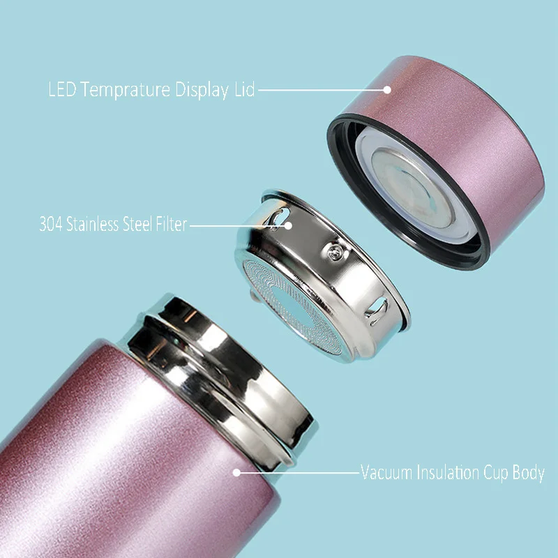 Stainless Steel Termo Digital Tumbler Vacuum Insulated Temperature ...