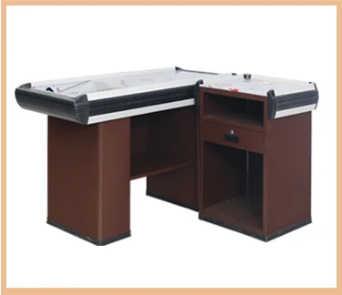 Simple Supermarket Cashier Cashier Counter Solid Wood Small bar Table ...
