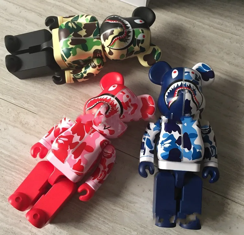 Bearbrick 400% Camouflage Shark Bape Mmj Kow Companion Mystery Box ...