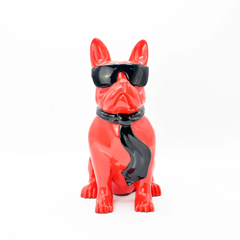 Custom Life Size Bulldog Resin Statue - Perfect for Home Decor
