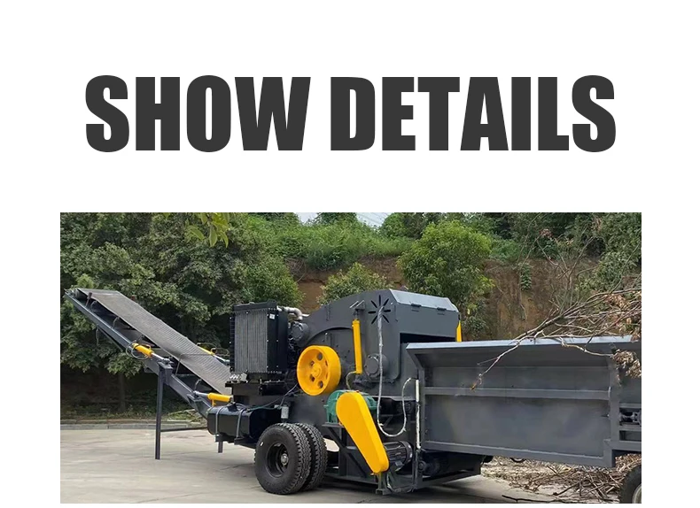 Big Horizontal Wood Grinder Pallet Wood Chipper Crusher Machine Wood ...