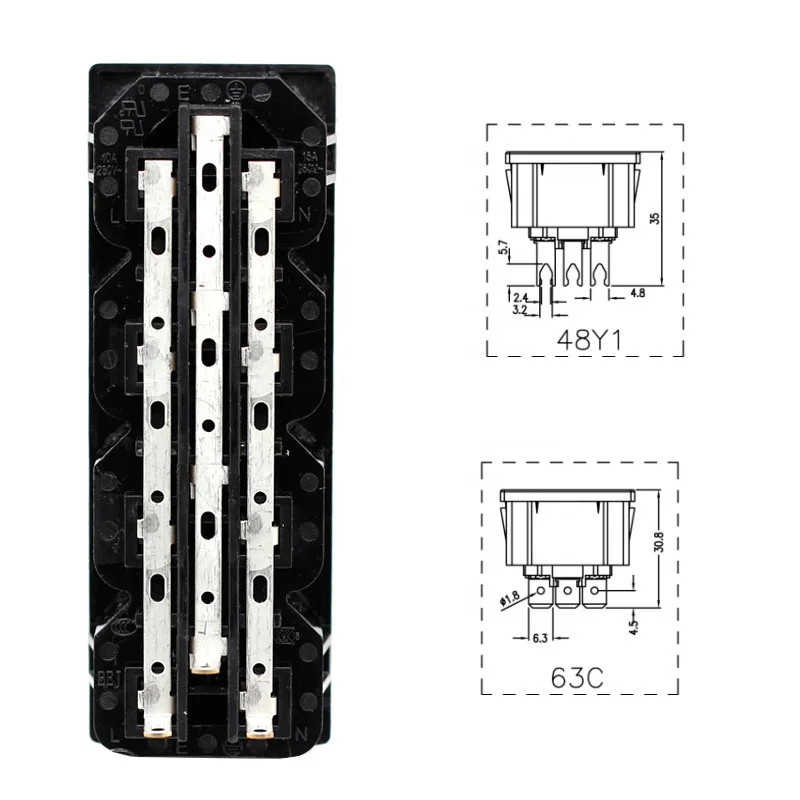 Ups Pdu Multiple 4 Gang C13 Inlet Outlet Plug Connector - Buy 4 Ways ...