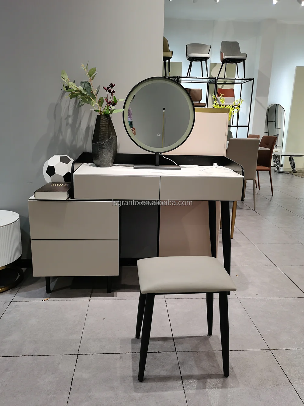 Modern Simple Bedroom Furniture Multi-functional Princess Dressing ...