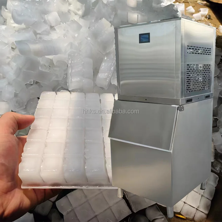 Commercial Ice Maker Machine 1000kg /24h Cube Ice Making Machine Ice ...