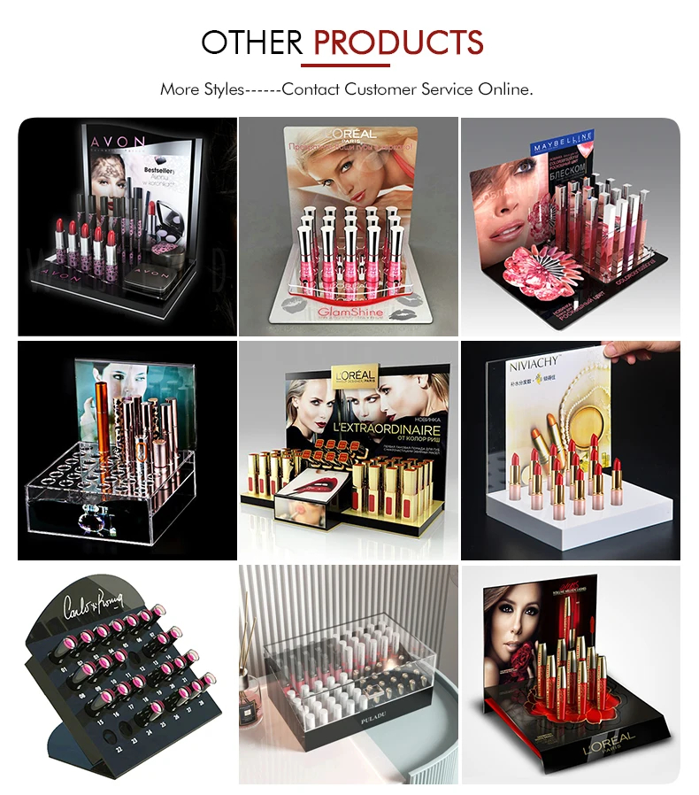 Customized Retail Cosmetic Shop Counter Design Furniture Acrylic Makeup ...