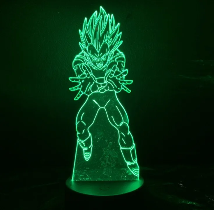 Dragon Ball Z Son Goku Anime 3d Night Lights Broly Vegeta Lighting Dbz ...
