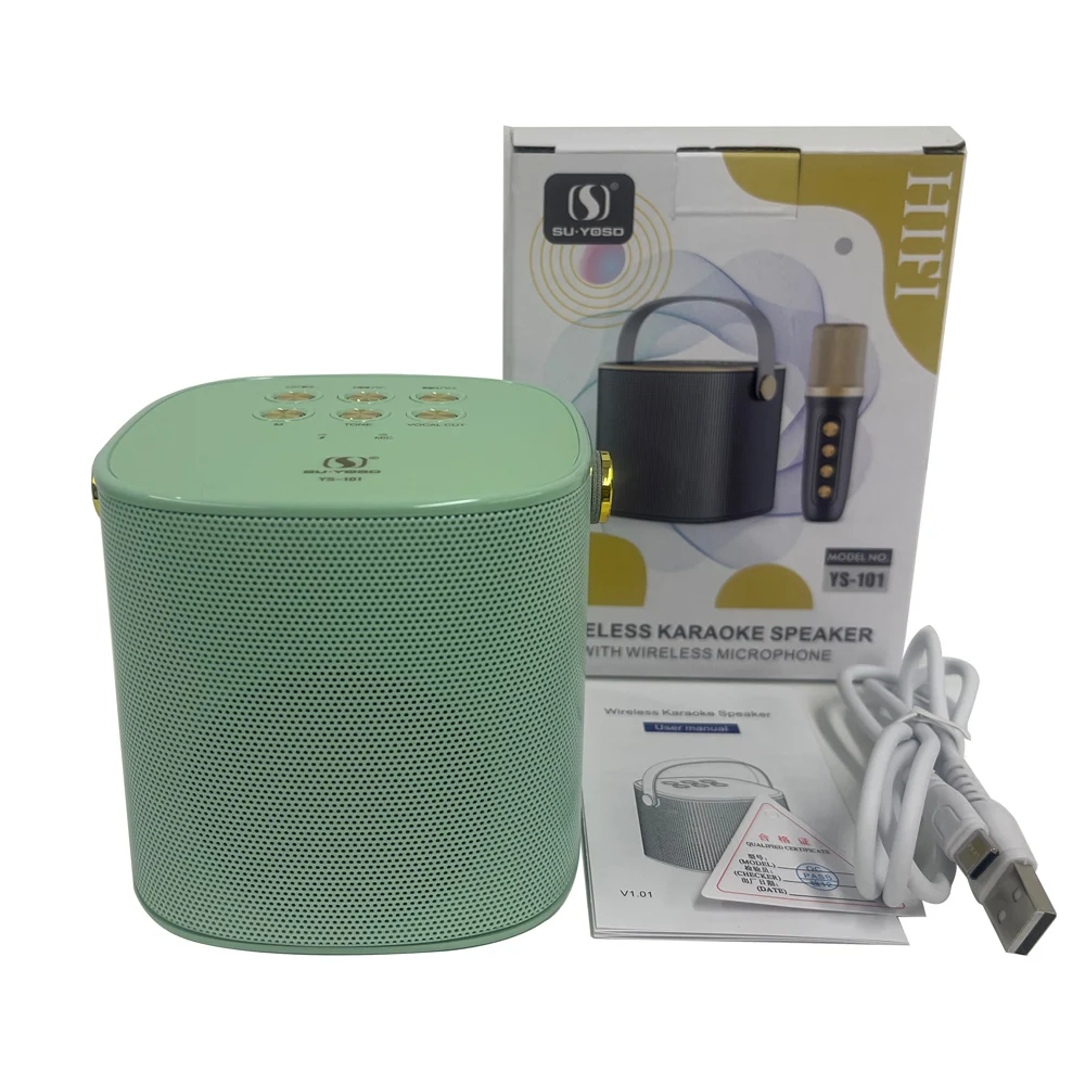 Su.yosd Ys101 Multi Color Wireless Handle Speaker Sing Music Studio ...