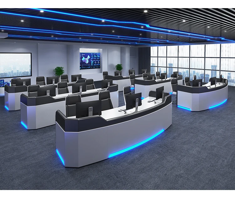 LED Command Center Monitoring Console Desk Operations Table Workstation ...