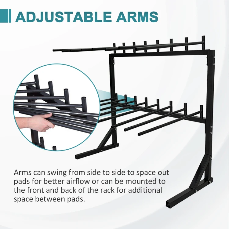 Jh-mech Saddle Pad Display Rack Stand Adjustable 28" Arms Portable ...