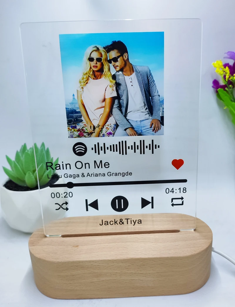 Spotify Code Color Light Scannable Song Code Photo Led Night Lamp ...