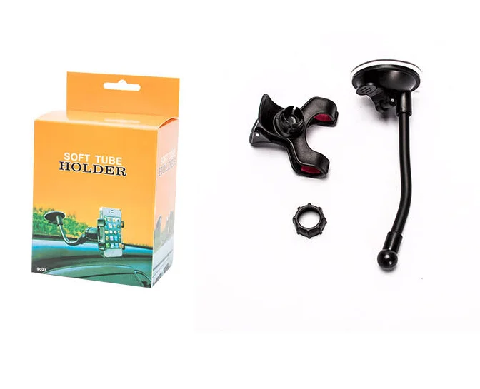 360 Degree Universal Soft Neck Clip Soft Tube Car Windshield Mobile ...