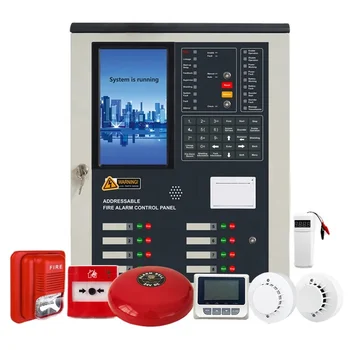 4 Loop Addressable Fire Alarm System Fire Alarm Control Panel With 880 ...