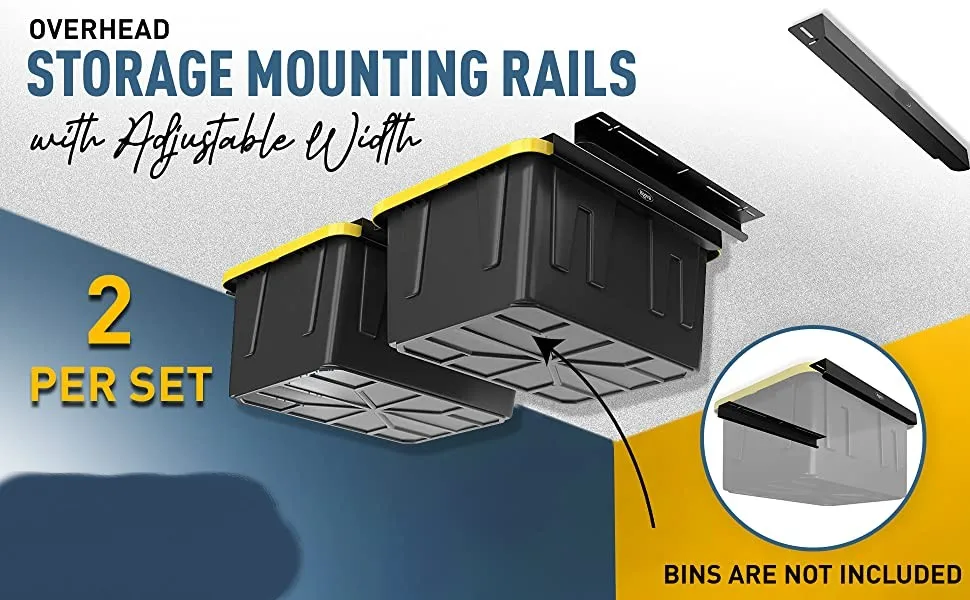 Heavy Duty Metal Overhead Bin Rack for Garage Storage