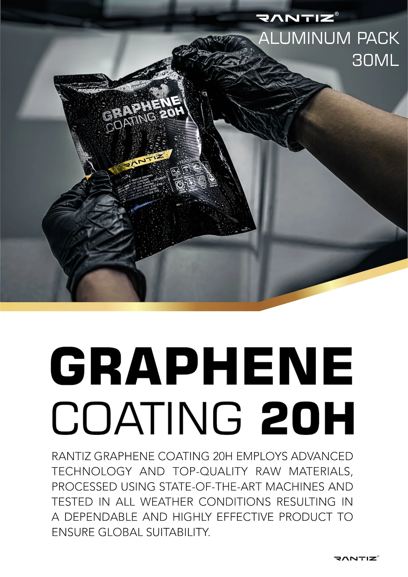 RANTIZ PURE NANO GRAPHENE CERAMIC COATING - 3 YEAR PROTECTION