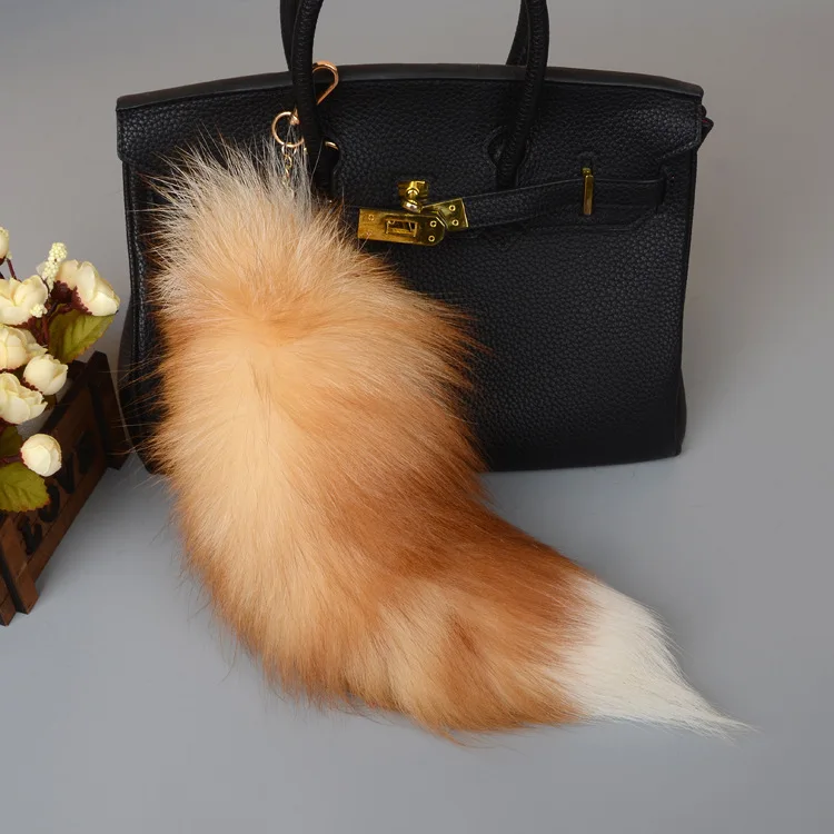 Wholesale Real Fox Tail 35-45cm for Decoration & Keychains