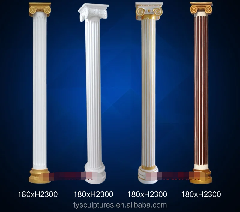 Modern Greek Resin Pillars - Colorful Fiberglass Columns for Indoor and ...
