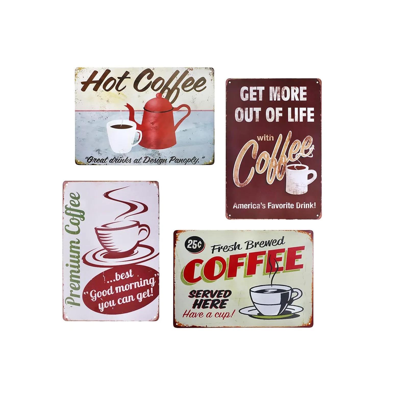 Old Retro Designs 20*30cm Cafe Tin Sign Metal Crafts Wall Bar Decor Art ...