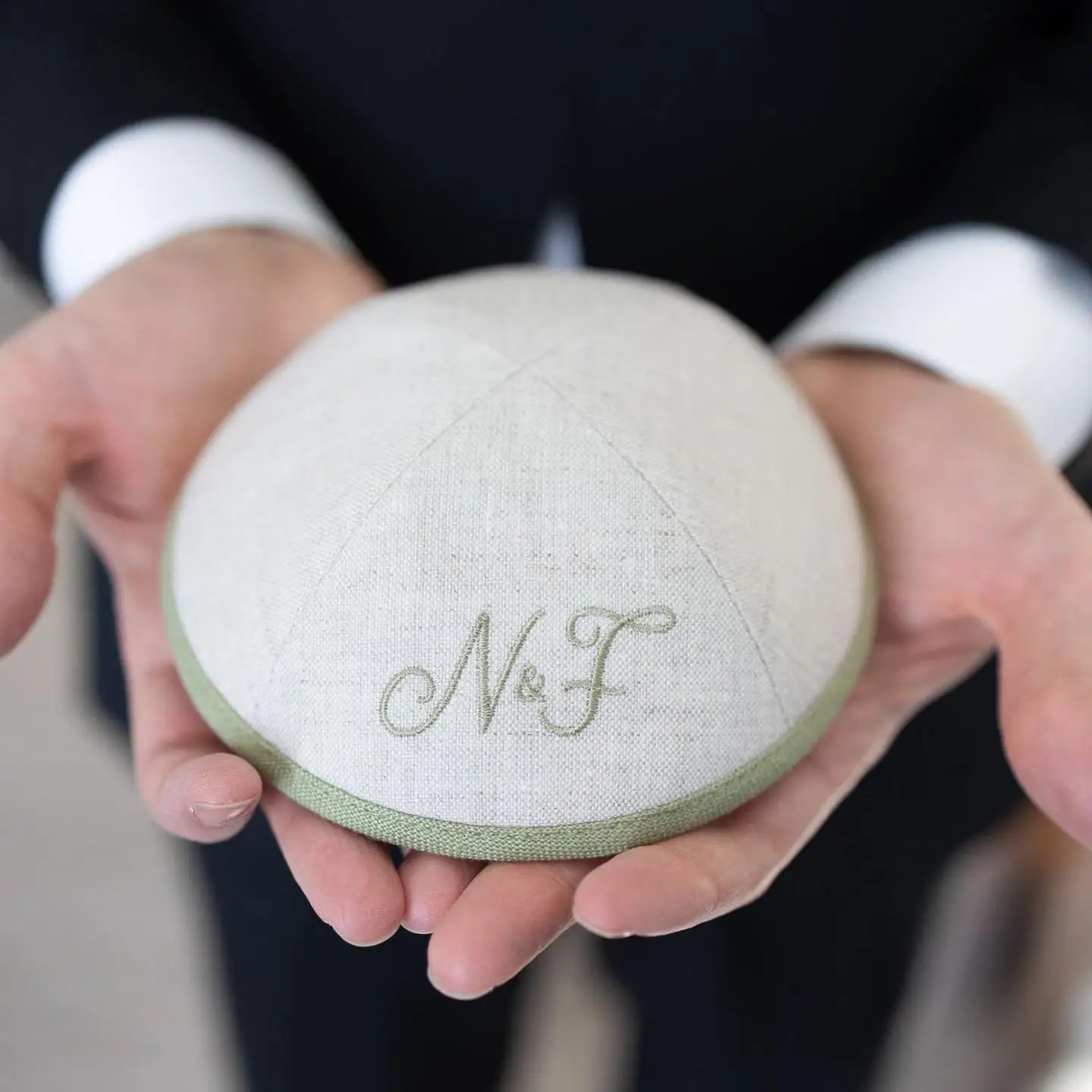 Custom Muslim Yarmulke Velvet Kippah Hat Jewish Kippot Cap