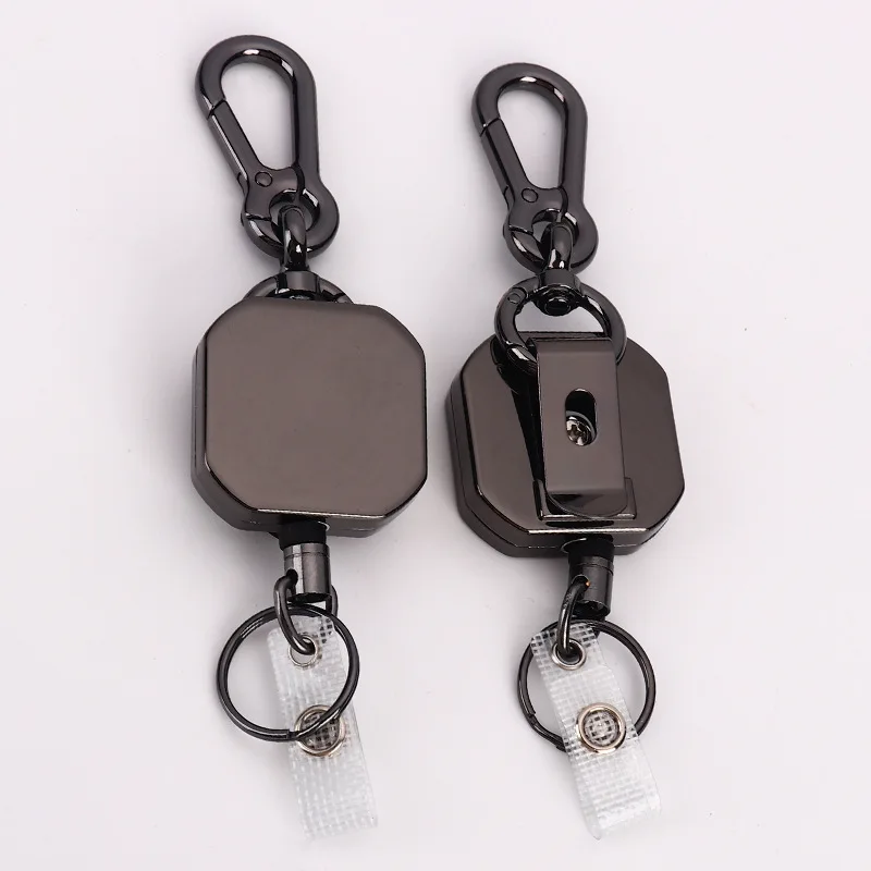 Retractable Heavmetal Badge Reelduty Metal Id Badge Holder Key Reel ...
