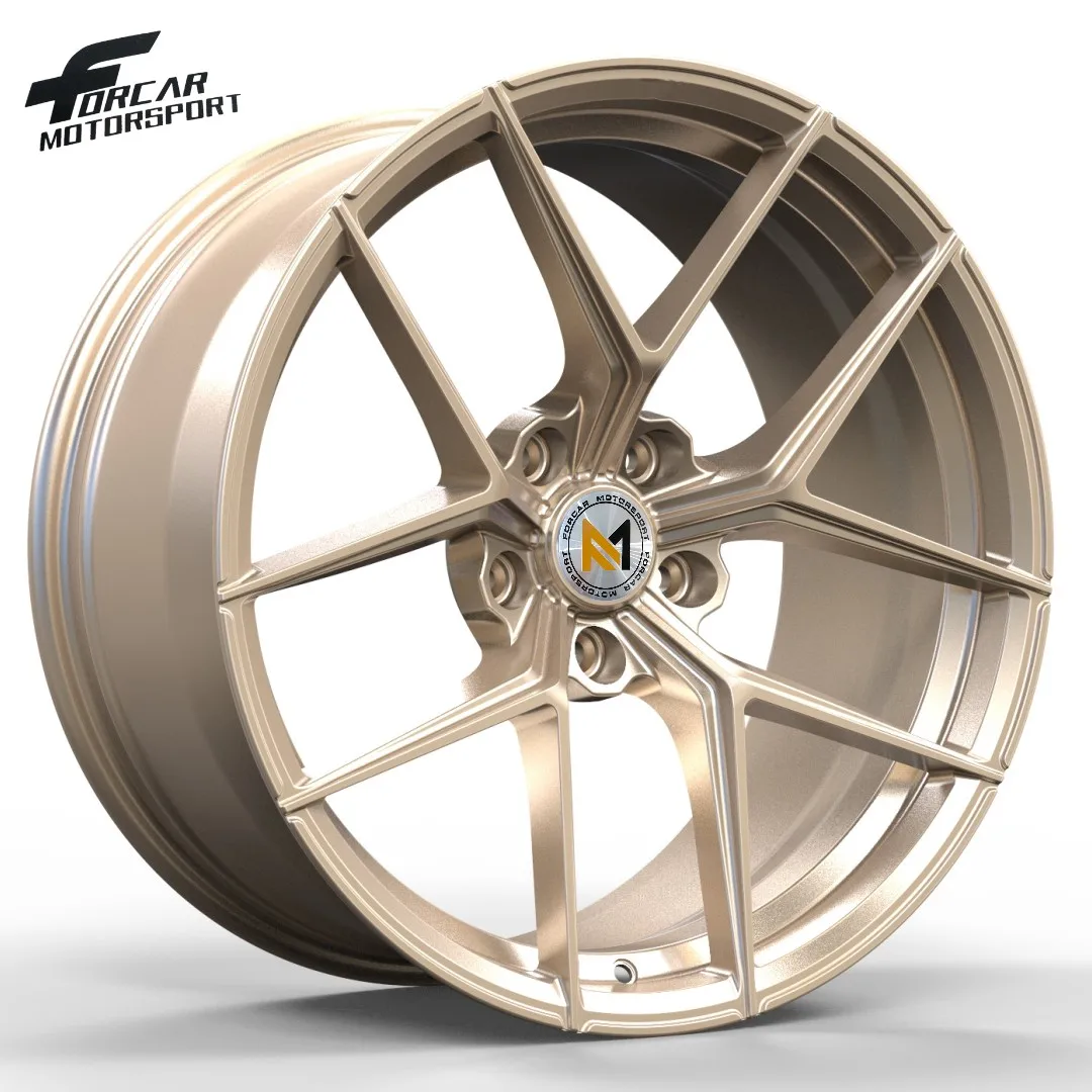 Gold Concave Monoblock Forged 15~24 Inch Sport Car Aluminum Wheel Alloy ...