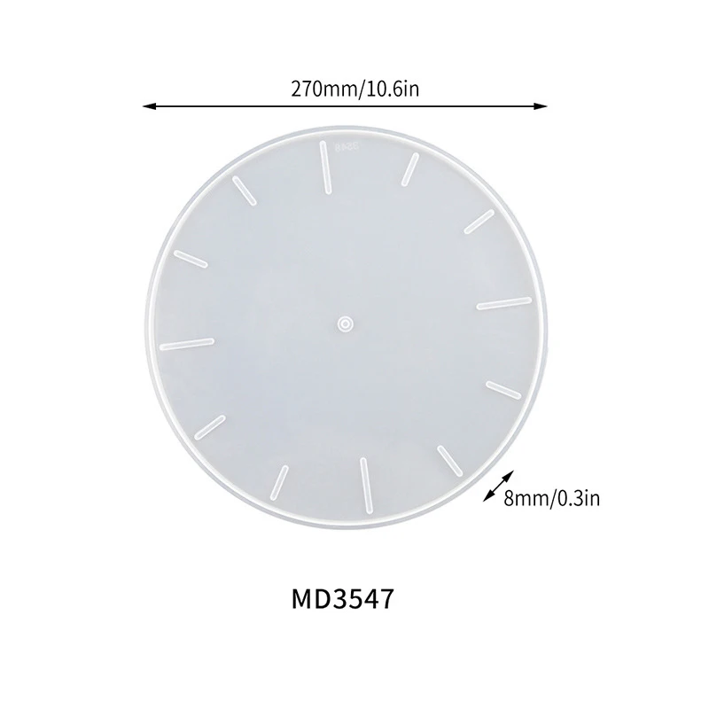 Large Clock Resin Mold Giant Roman Numerals Clock Silicone Mold With ...