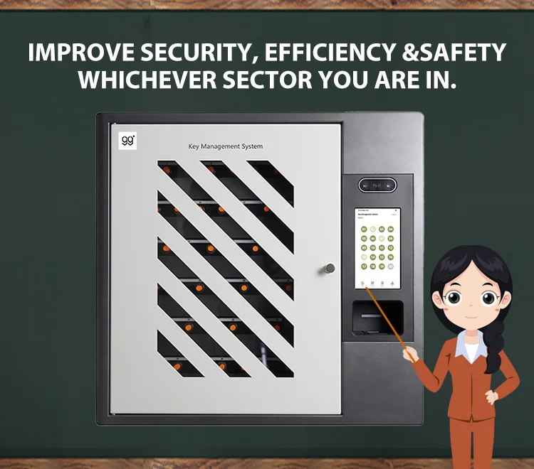 Customized Electronic Lockers Steel Safe Automatic Smart Key Locker ...