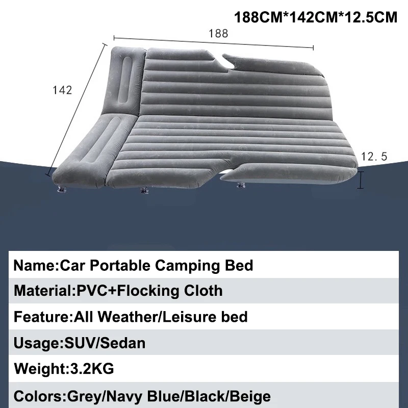 2021 New SUV Car Inflatable Air Mattress Portable Camping Bed Cushion ...
