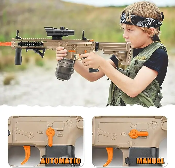 Electric M4a1 Toy Gun Rifle Sniper Pistol Blaster Soft Bullet Automatic ...