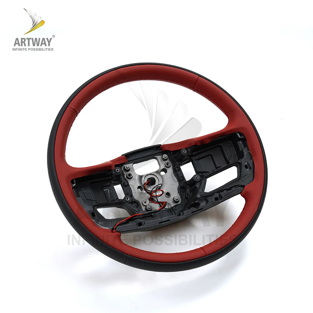 High Quality Red + Black Customized Steering Wheel for Range Rover ...