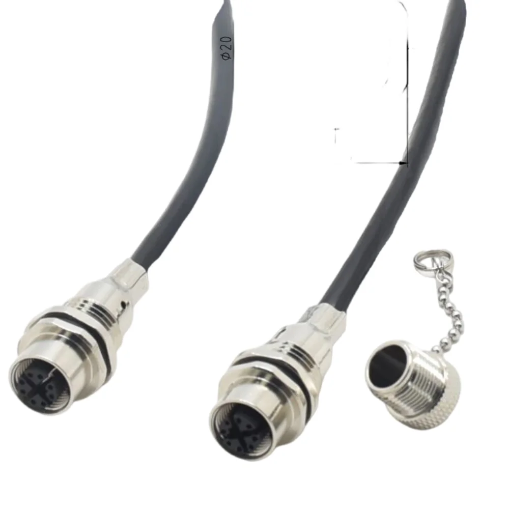 Custom Cable M12 X Code 8pin Female Overmolded Ethernet Cable ...