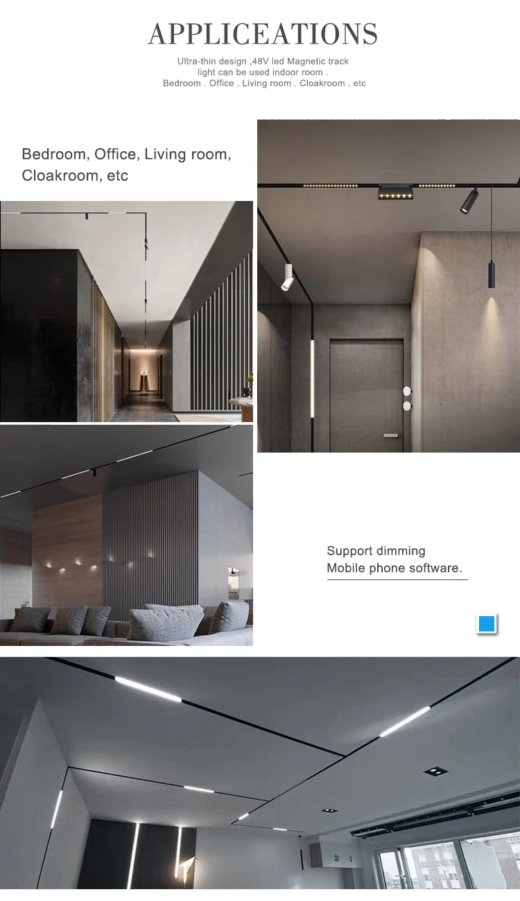 Commercial Project Track Lights Rail Lighting System Led Ceiling ...