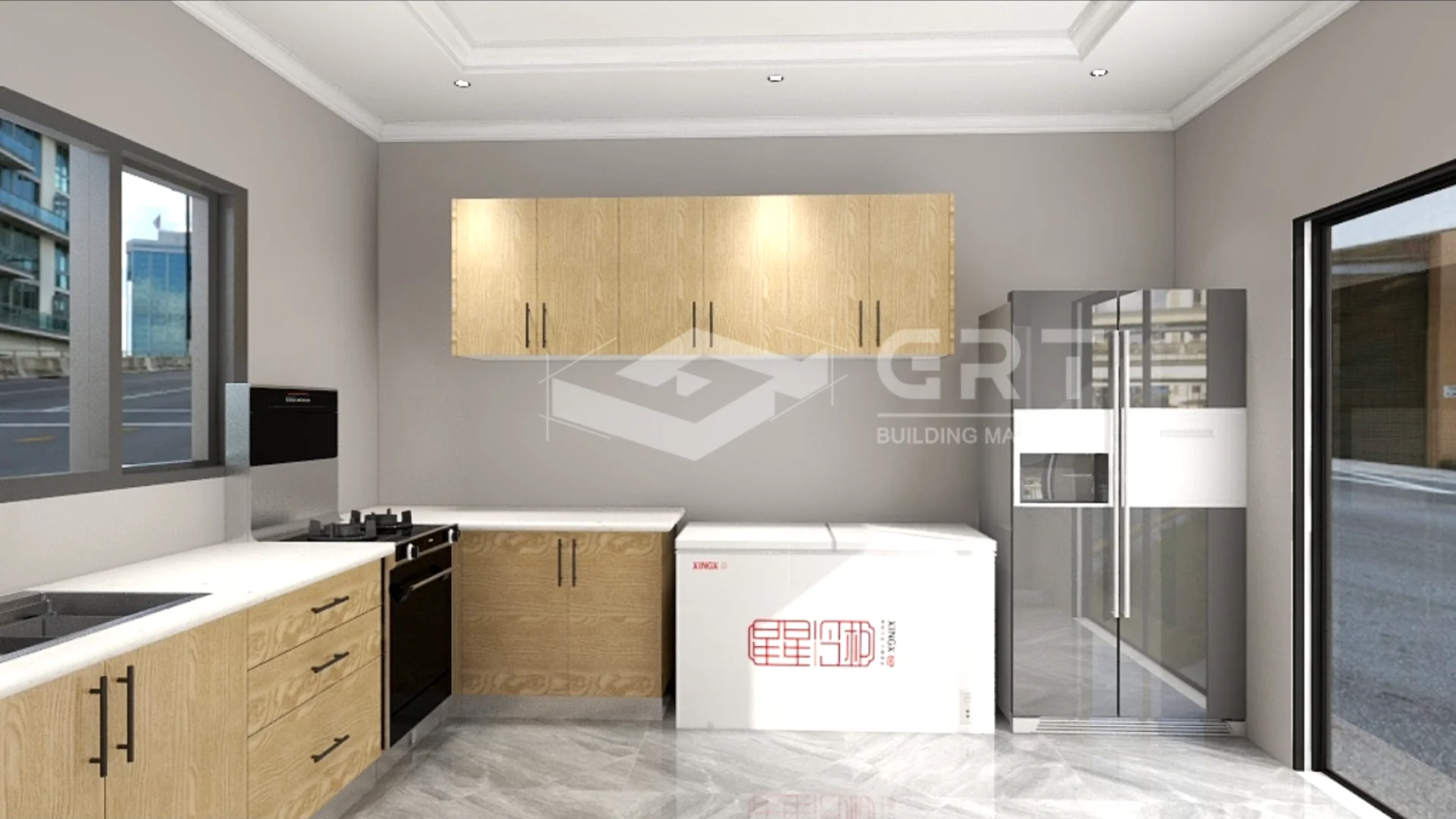 High Gloss Lacquer Kitchen Cabinet Designs Self Assemble Kitchen ...