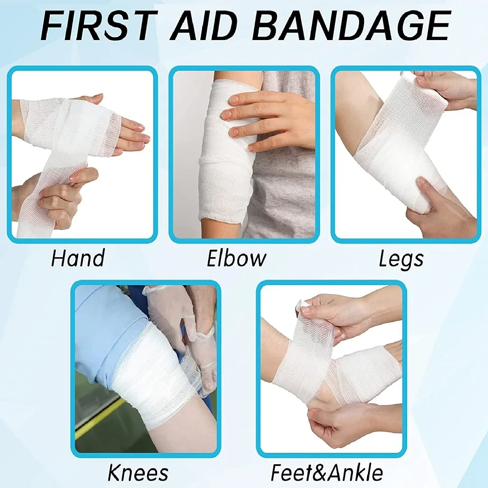 CE/ISO Elastic Medical Bandage PBT Wrap for Wounds Care Hand Wrap ...