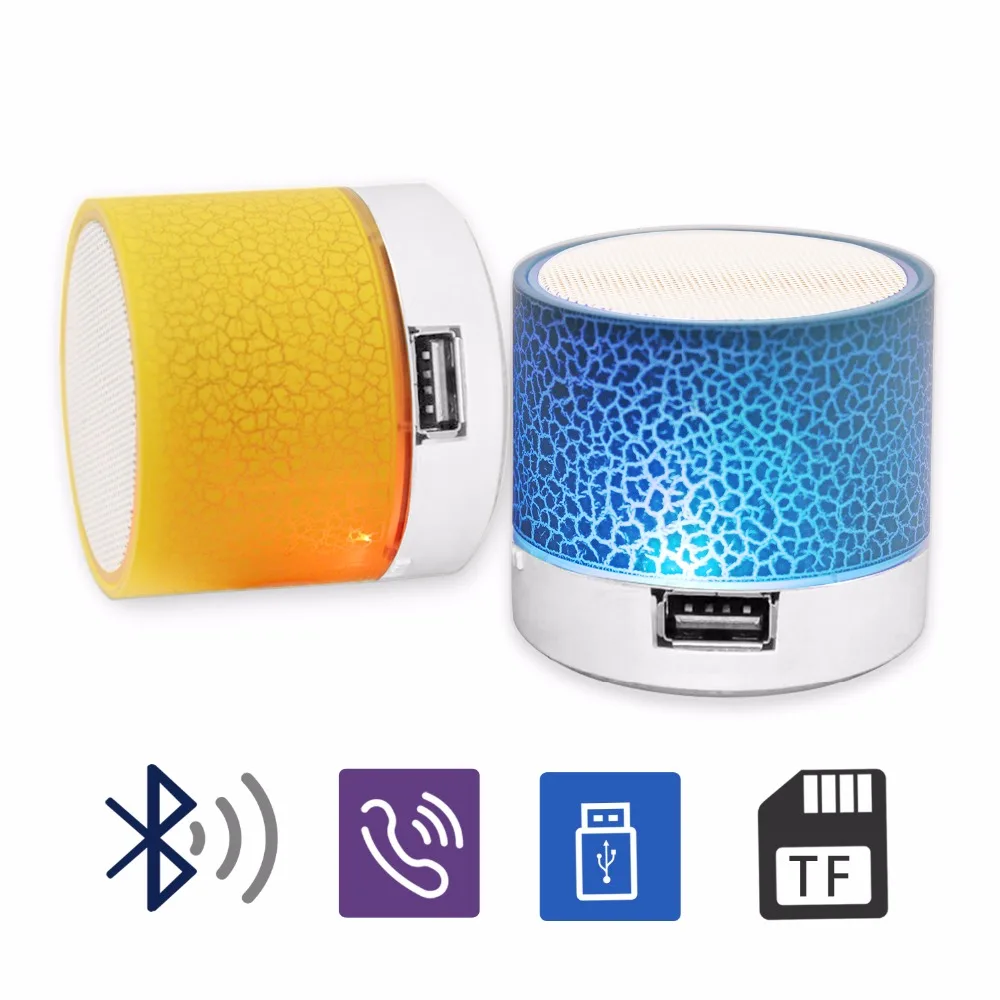 Top Portable Mini Audionic Lautsprecher Bass Colorful Led Sub Woofer ...