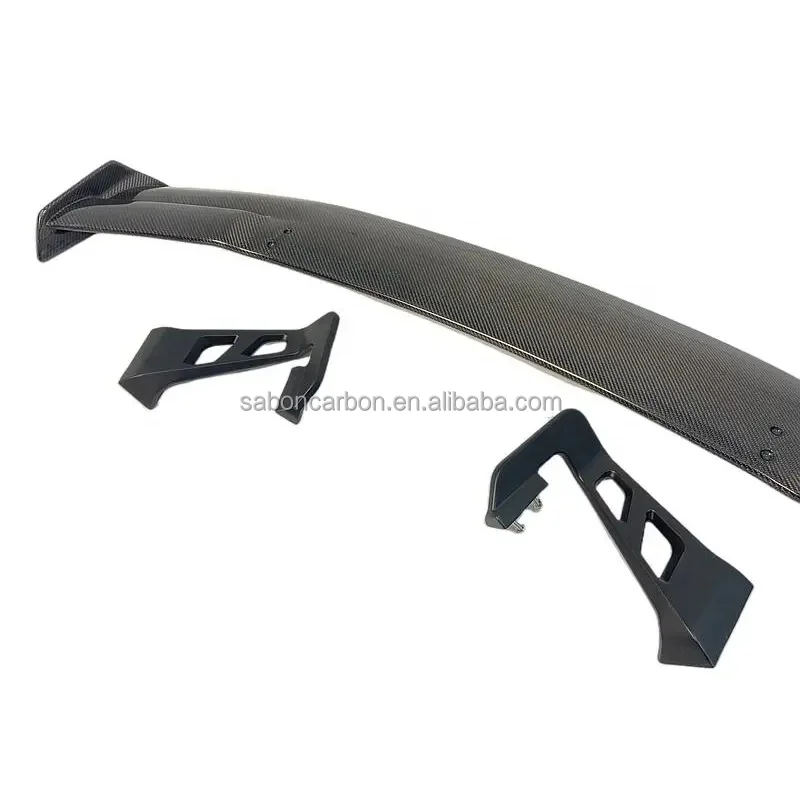 Carbon Fiber Rear Spoiler Racing Spoiler Wing with hole cut Universal ...